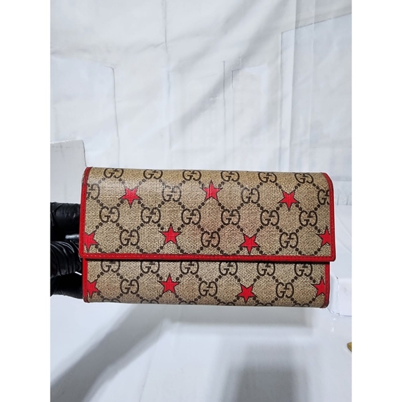 Gucci | Bags | Gucci Gg Limited Edition Exclusive Canvas Long Wallet ...